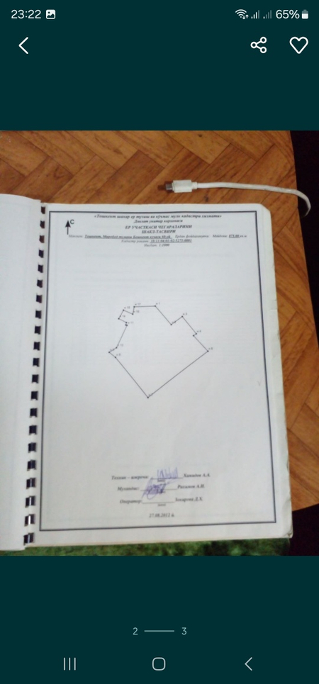 Мирабадский район 9 соток на продажу