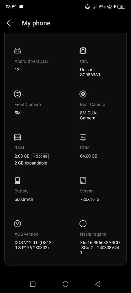 Infinix smart 7 HD