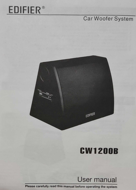 Автомобильный сабвуфер Edifier CW1200B новый, не реплика,