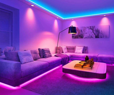 RGB cветодиодная лента, 5 метров, самоклейка, ip65, Dc 5 ампер, пульт
