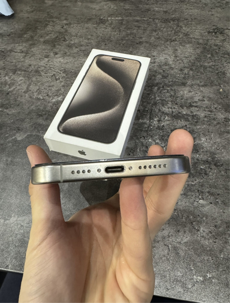 Iphone 15 pro max 256gb (100% yengidey 2 oyli telefon) lla-esim