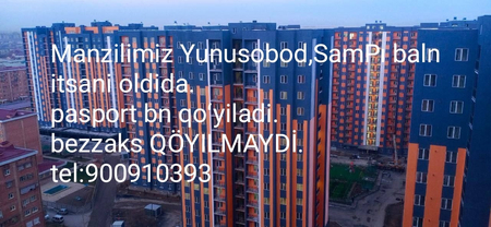 Kunlik kvartira 50 mingdan