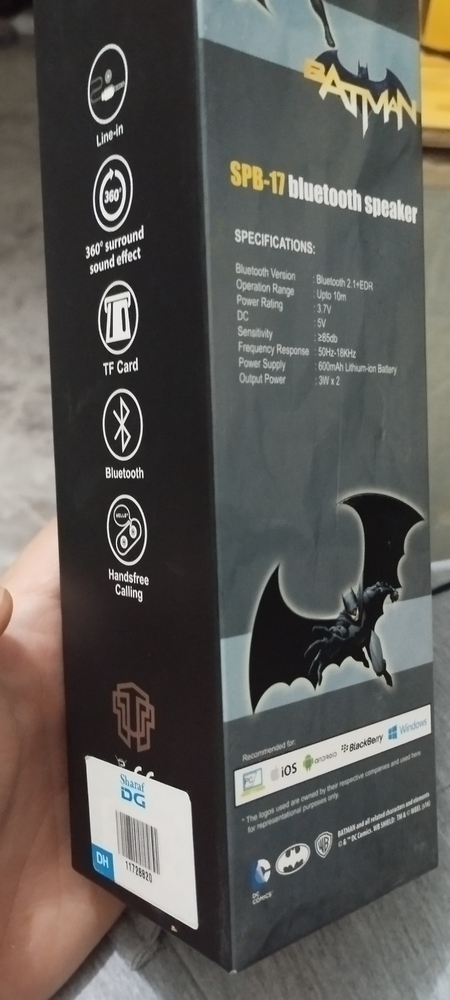 Портативная Колонка Batman Bluetooth Speaker by Thrumm