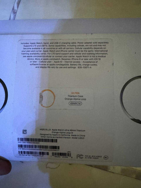 Apple Watch Ultra 1 (5 цикла)
