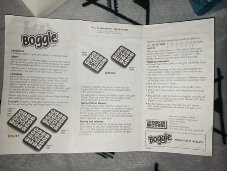 Настольная игра Boggle