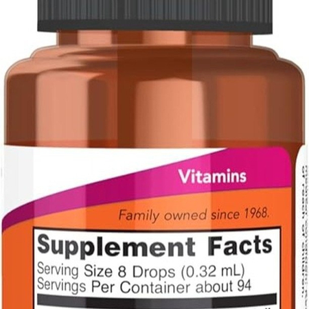 NOW Supplements, натуральное жидкое масло с витамином Е (D-альфа-токоф