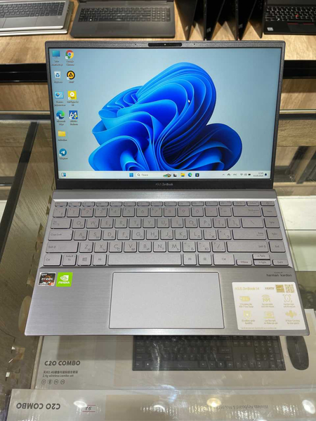 ASUS ZenBook AMD Ryzen 5 5500U озу8гб хард256ssd Nvidia mx450