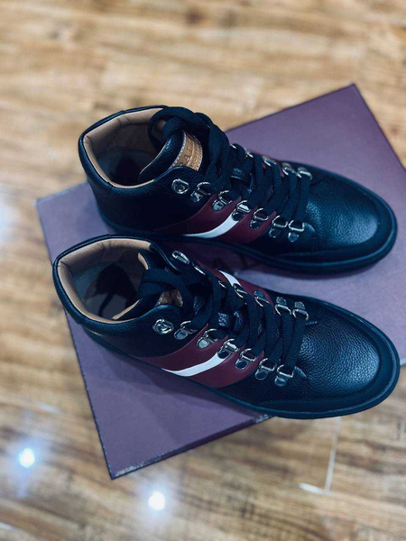 Bally  мужские кожаные high-top кеды