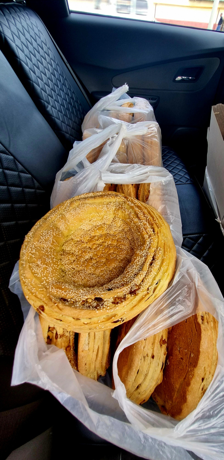 Ок ёгли, майиз ёнгокли , жиззали куда патирлар
