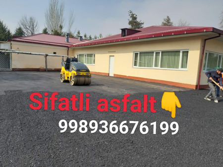 Yul Qurilish asfalt qilish Asfalt yotqizamiz arzon narxlarda
