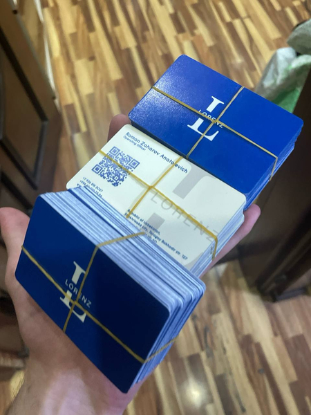 Vizitka UV va lazer pechat