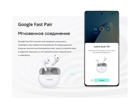 Беспроводные наушники Realme Buds T01