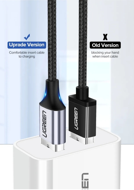 UGREEN USB-A to USB-C cable 1m,black.