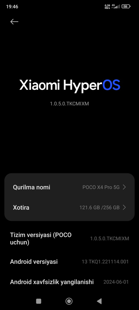 Poco x4 pro 5G  256gb