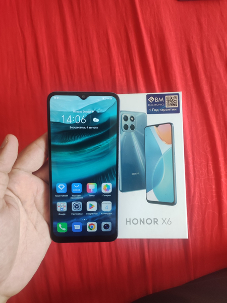 Huawei Honor X6 4/64Gb Silver Karobka Sastayani Otlichni Igravoy Zor