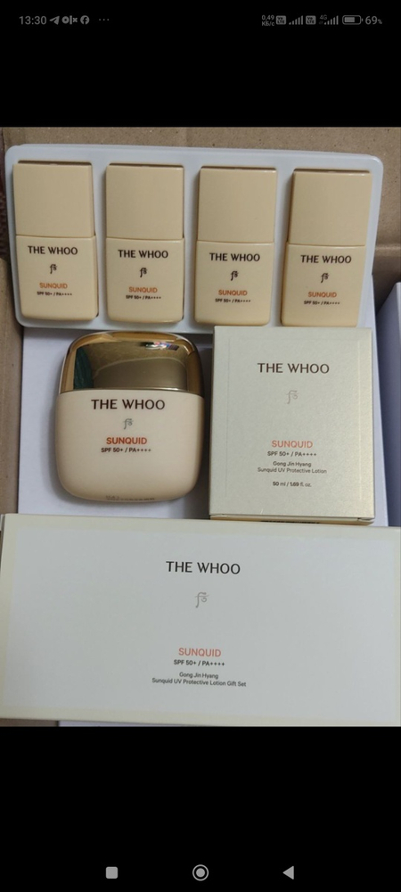 The History Of Whoo Gongjinhyang Sunquid Spf50+/Pa+++