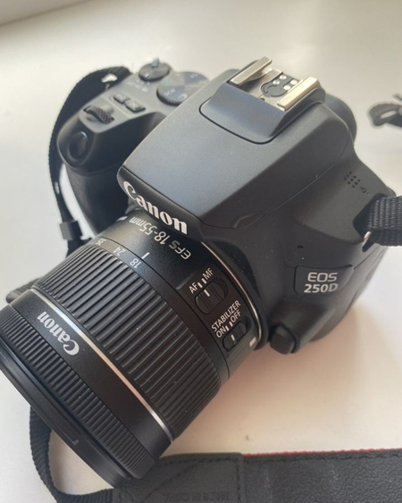Canon 250D 18 55 stm Yangi