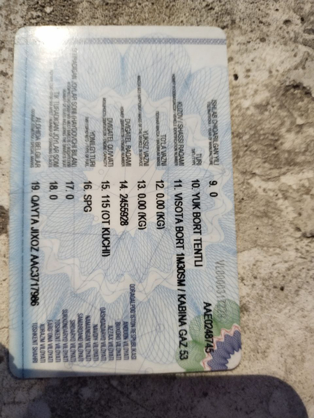 Gaz 5309 karobka zil borti 5m dakumentanli gaz balon 5 ta tez sotiladi