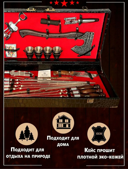 Подарок для мужчины Шашличный набор
