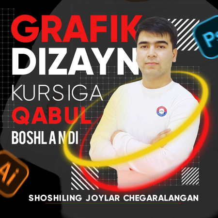 Grafik dizayn kursiga o\\\'qishga marhamat o\\\'qish mutlaqo bepul !!!