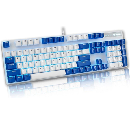 Игровая клавиатура RAPOO V500PRO Cyan Blue, голубой