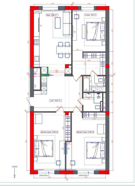 Продается квартира коробка в ЖК MILANO ( dream house ) 8 роддом