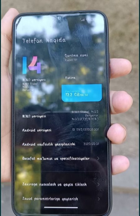 Redmi 9T 128gb sotiladi