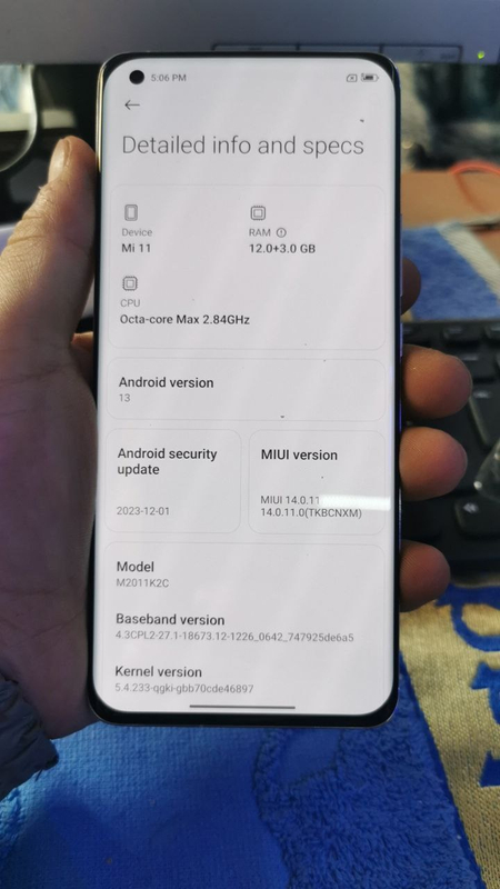 Mi 11 12/256gb sotiladi