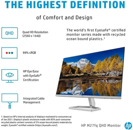 Срочно продаёться монитор Hp M27FQ QHD 2K