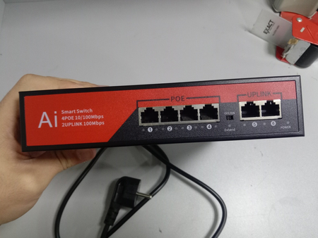 Коммутатор Ai Smart Switch 4POE 10/100Mbps 2UPLINK 100 Mbps