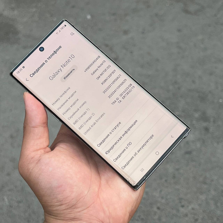 Samsung note10 256gb dual sim 122$