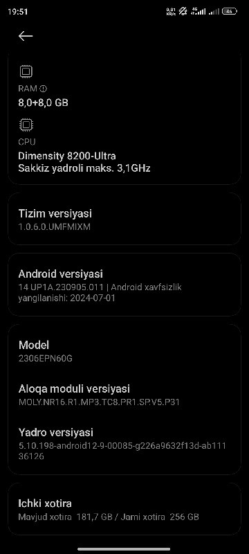 Xiaomi 13T 8GB RAM 256GB ROM