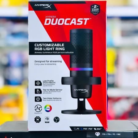 Hyperx DUOCAST Настольный Микрофон  (два режима звука)