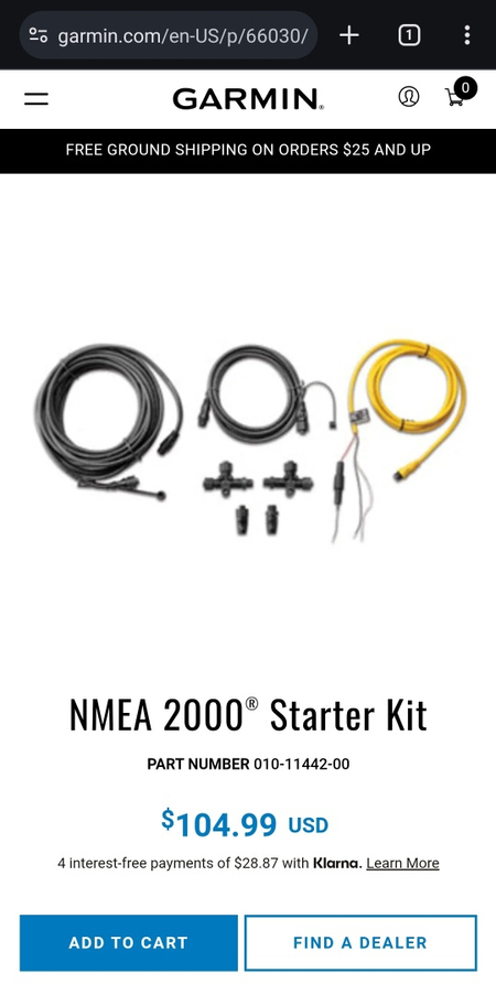 Эхолот Garmin + Panoptix + NMEA 2000