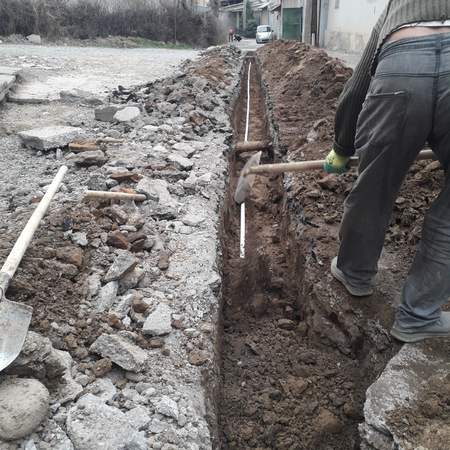 ДЕЛАЕМ КАНАЛИЗАЦИЯ Водопровод траншеи яма колодец копаем ПОДВАЛ Бассей