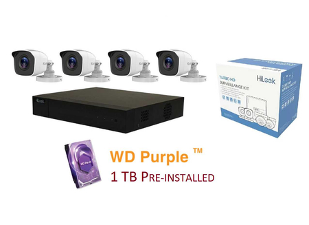 Videokuzatuv Kamera toplami. HiLook (by Hikvision) 4ta HD kamera