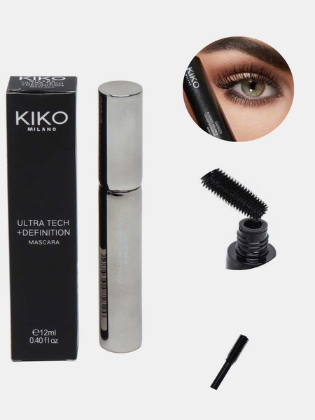 Тушь для ресниц, водостойкая, Kipriklar uchun tush, Kiko Ultra Tech