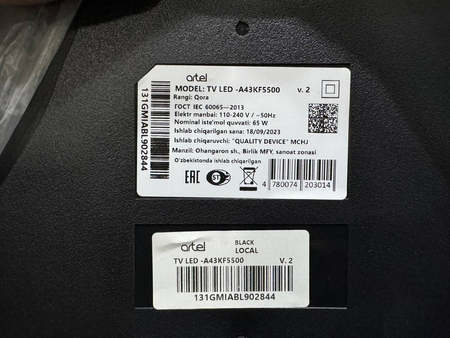 Artel tv Smart yengi 43