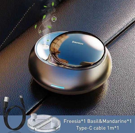 Освежитель воздуха Baseus с двумя портами Wisdom Car Smart