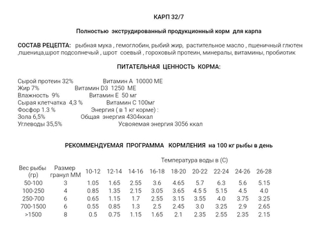 Продаётся карповый корм Manana Fish!