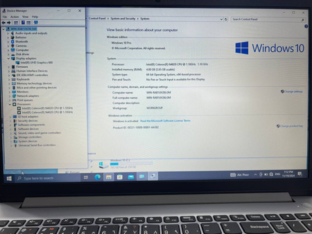 Lenovo Ideapad 1s ekran 15”6 toliq malumot pastda
