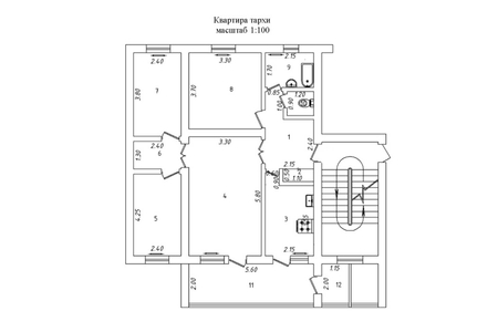 谷 130551 谷 Продаётся квартира 4/3/4 87 м² в Юнусабад