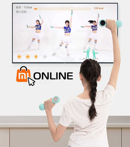 Умные гантели для фитнес тренировки, йога Xiaomi Mi Move It Beat 0.5кг