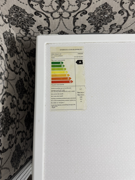 Samsung 10.5 kg steralnie mashina satiladi