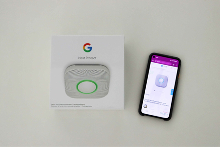 Датчик дыма и угарного газа Google Nest project Smoke and Carboon