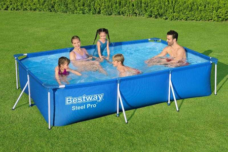56411 Каркасный бассейн BestWay, 300х201х66см, Бесплатная Доставка