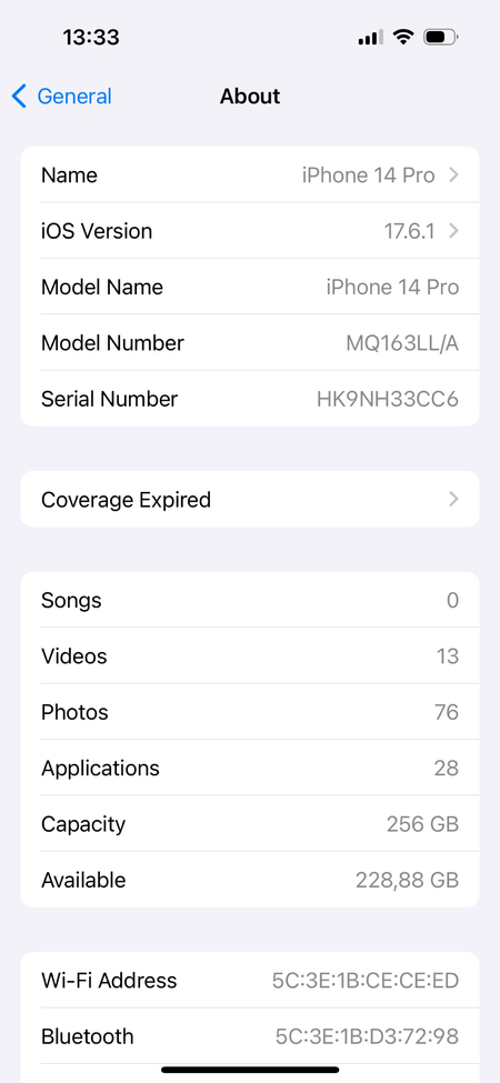 Iphone 14 pro  Gold LLA