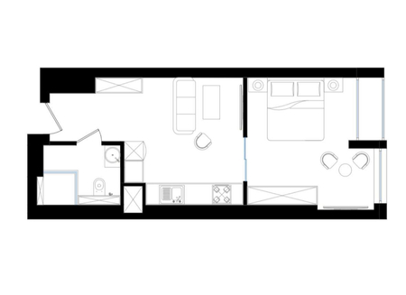 Продается квартира 2/17/23 41м2 в ЖК «Nest One» в Tashkent City