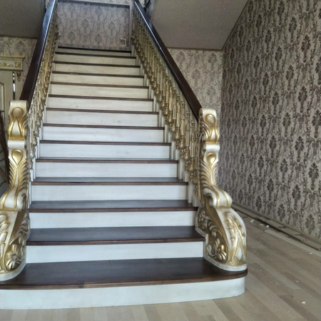 Лестница из дерева zina yog'ochdan