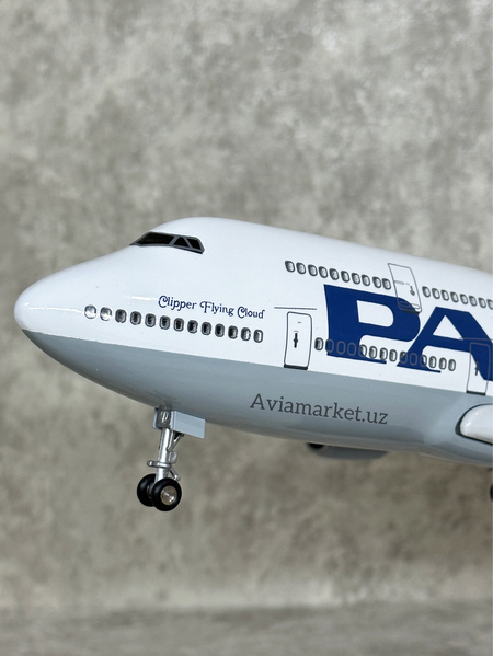 Самолет на подарок (BOEING-747 PAN AM AMERICA) с LED подсветкой